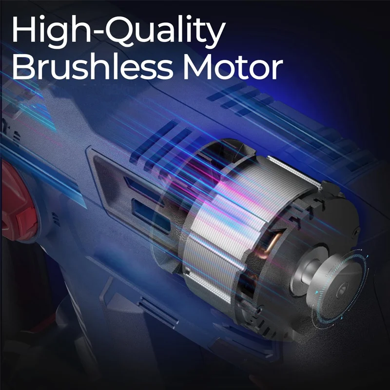 20v Cordless Rotary Hammer Drill Sds-plus Brushless Motor With Safety ...