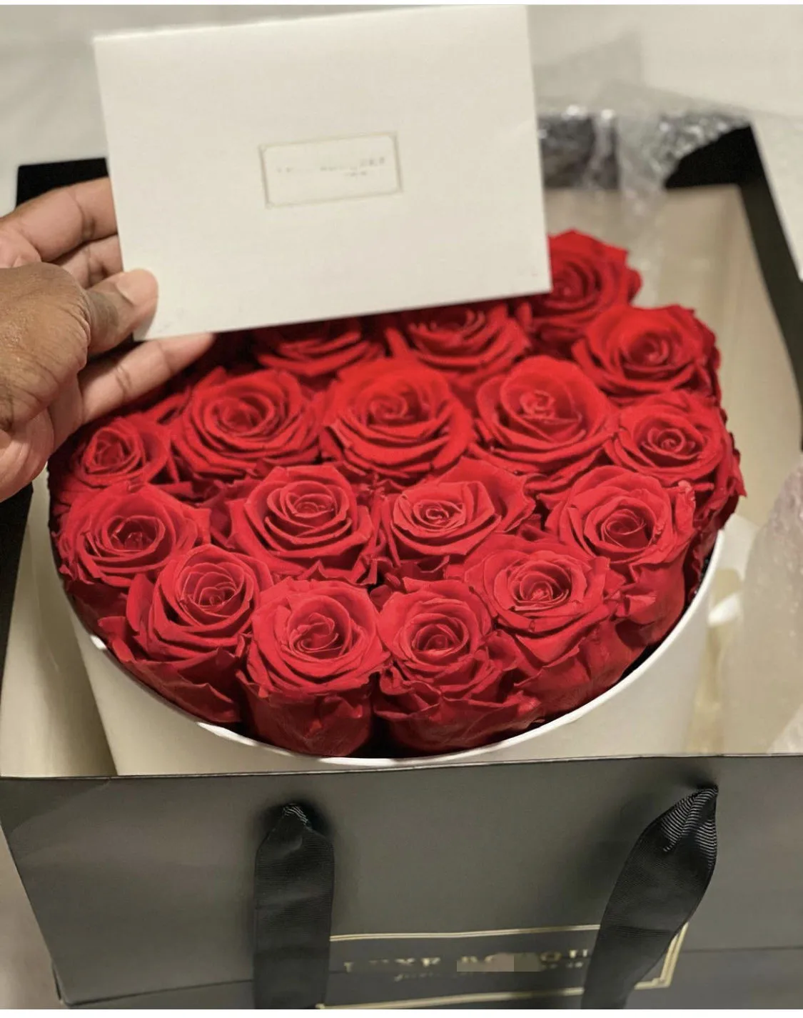 Preserved Rose Light Blue Long Lasting Rose Preserved Flower Box ...