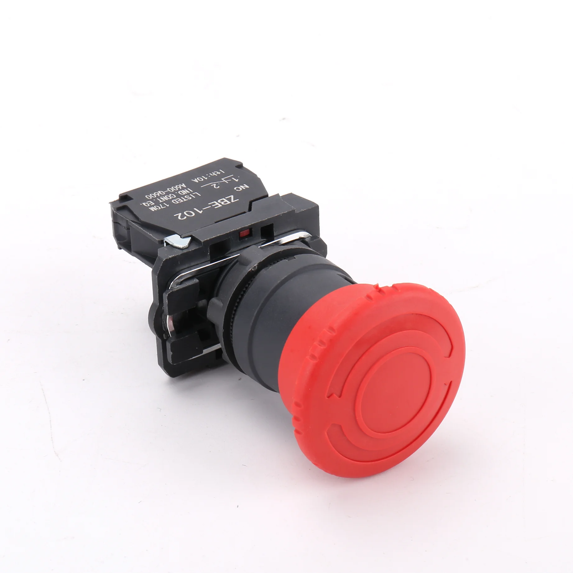 Sentai Xb5-bs142 Nc 22mm Red Round Type Mushroom Head Button Switch ...