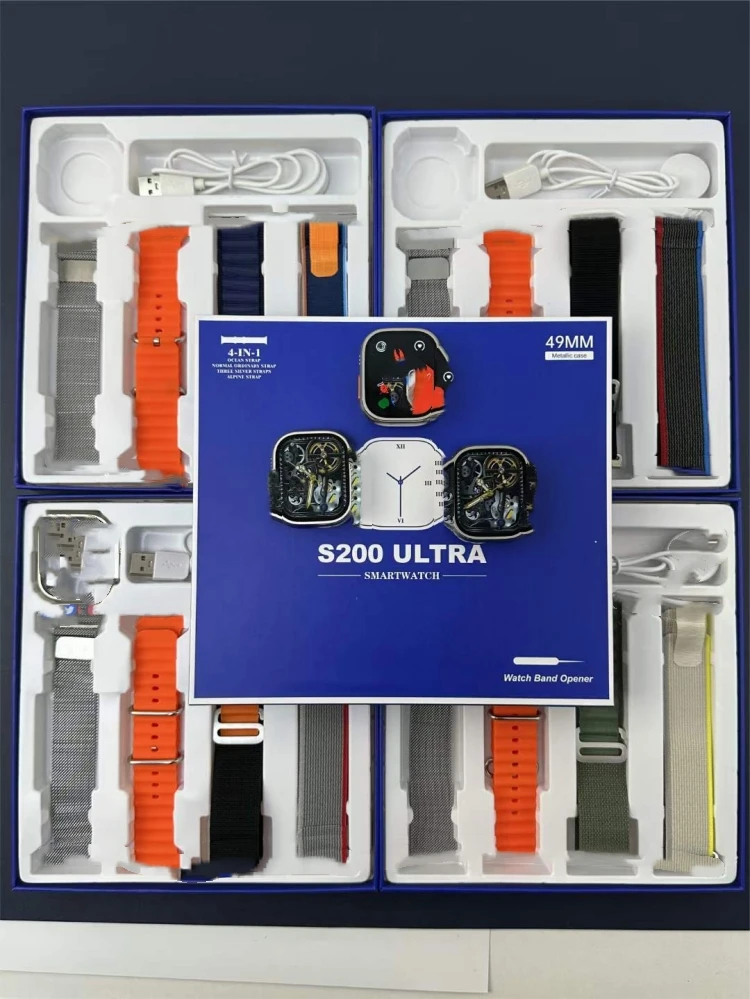 Smart Watch S100 Ultra 7 In 1 Heart Rate Fitness Tracker Reloj ...