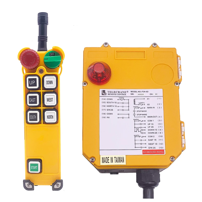 Alibaba.com: F24-6D Telecrane Radio 6 Buttons Industrial Crane Remote ...