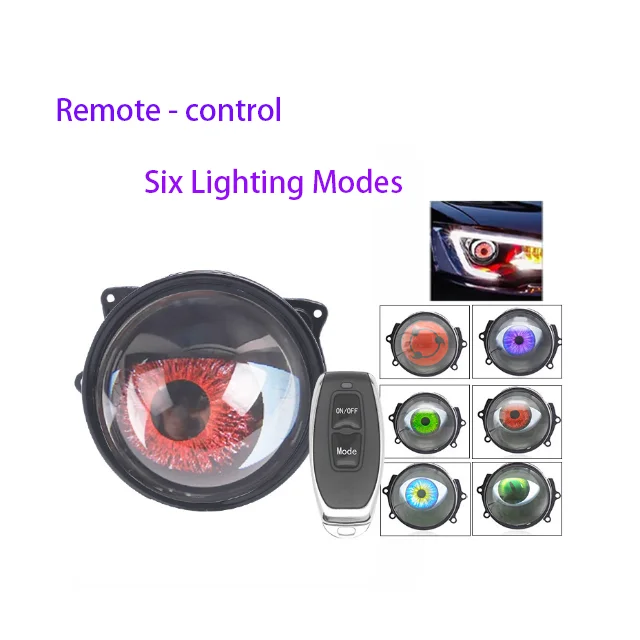 Universal Devil Led Headlight Lens - 6000k Projector Car Led Headlight ...