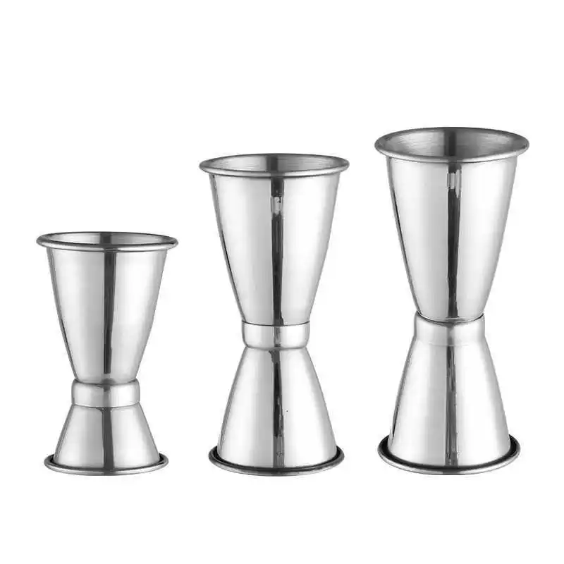 Stainless Steel Ounce Cup - Double-Ended Wine Measuring Cup