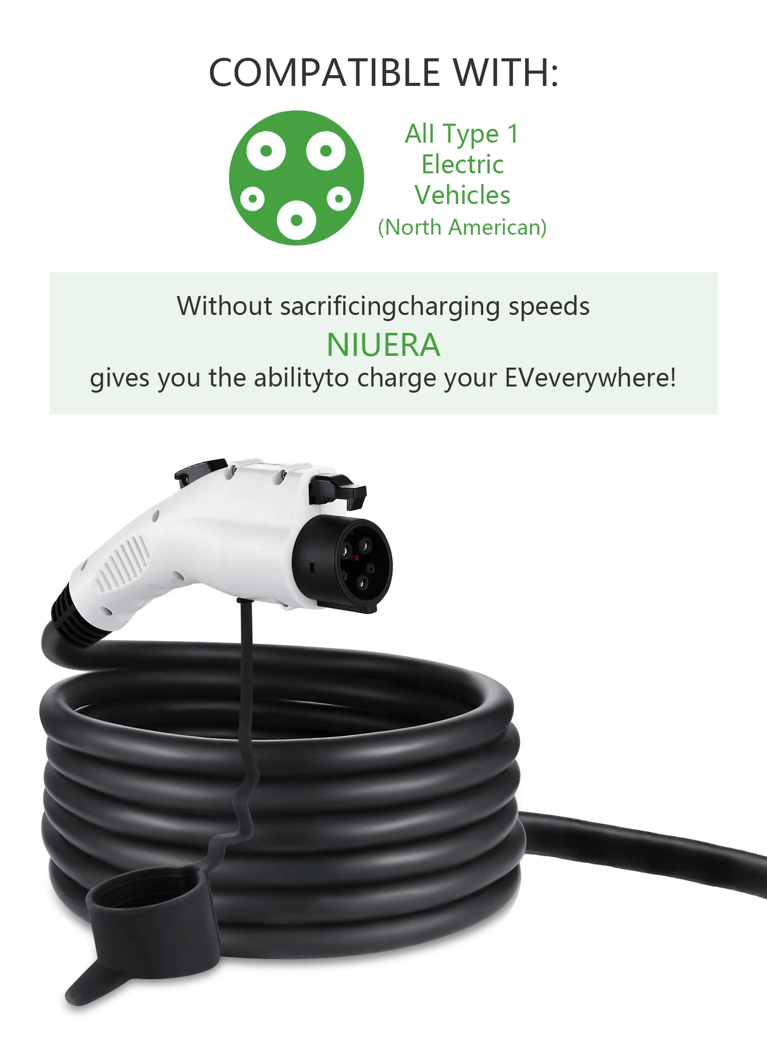 Usa Standard Type 1 3.5kw 16a 240v Portable Ev Charger Customizable Ac ...