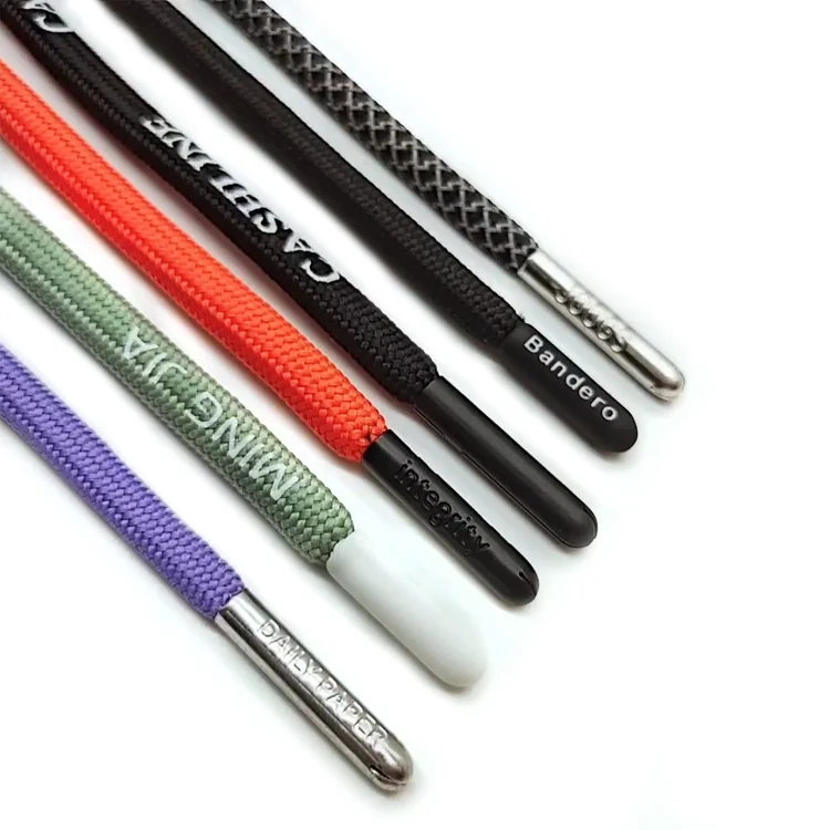 Custom Design Printed Logo Hoodie Drawstrings - Eco-friendly