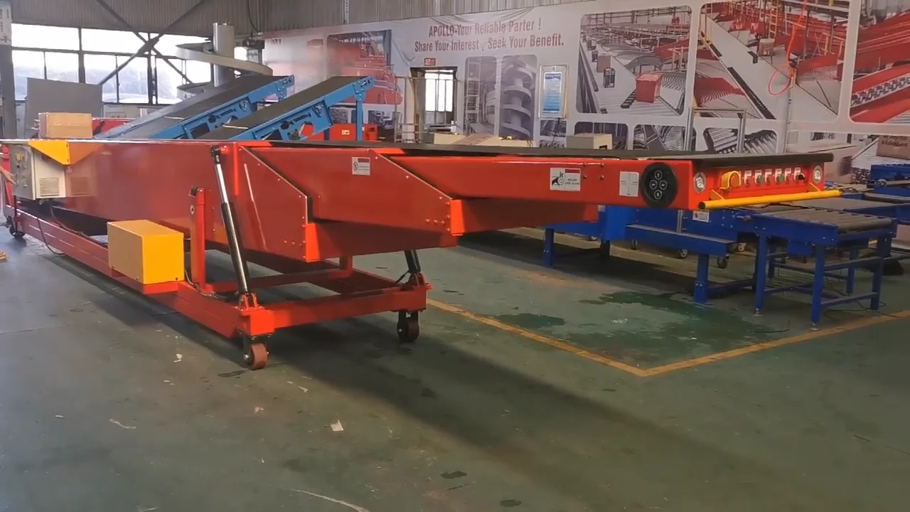 Factory Price Loading Unloading Telescopic Container Belt Conveyor ...