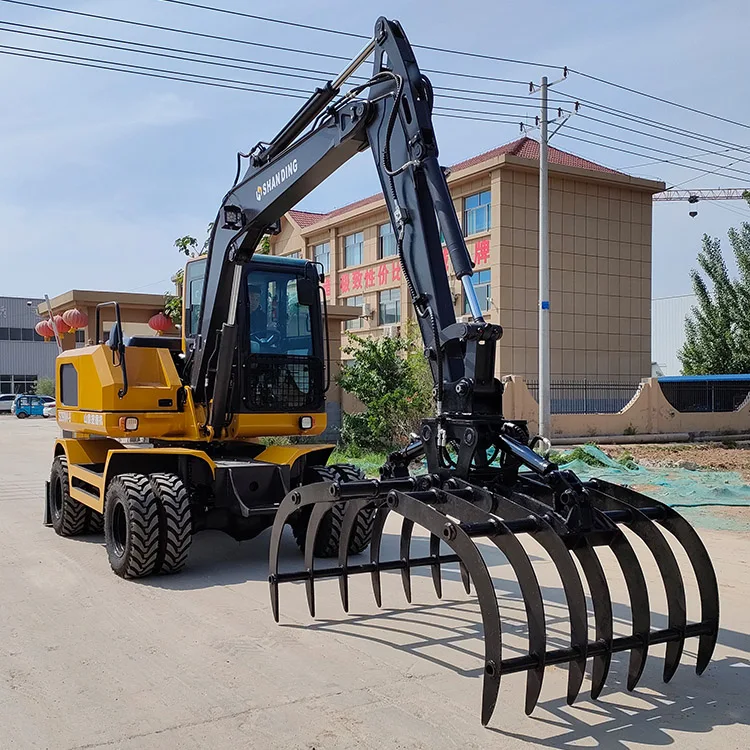 Good Mobile Excavator Mounted Cotton Loaders Grab Cotton Equipment with ...
