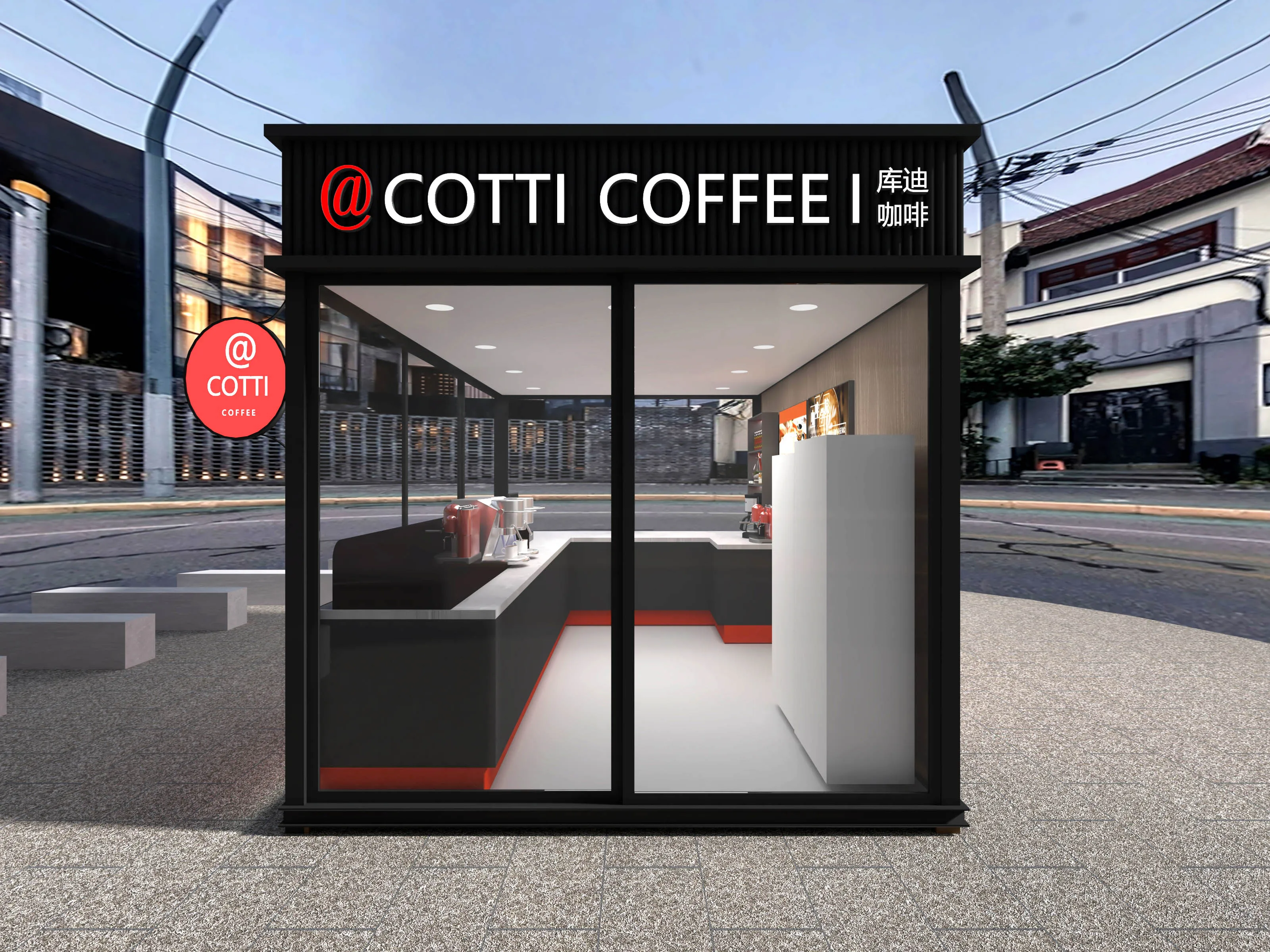 Coffee Kiosk Cafe Display Counter Kiosk Coffee Shop Counter Design For ...