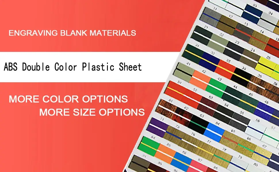 ABS Laser Engraving - Customizable Double Color Sheets