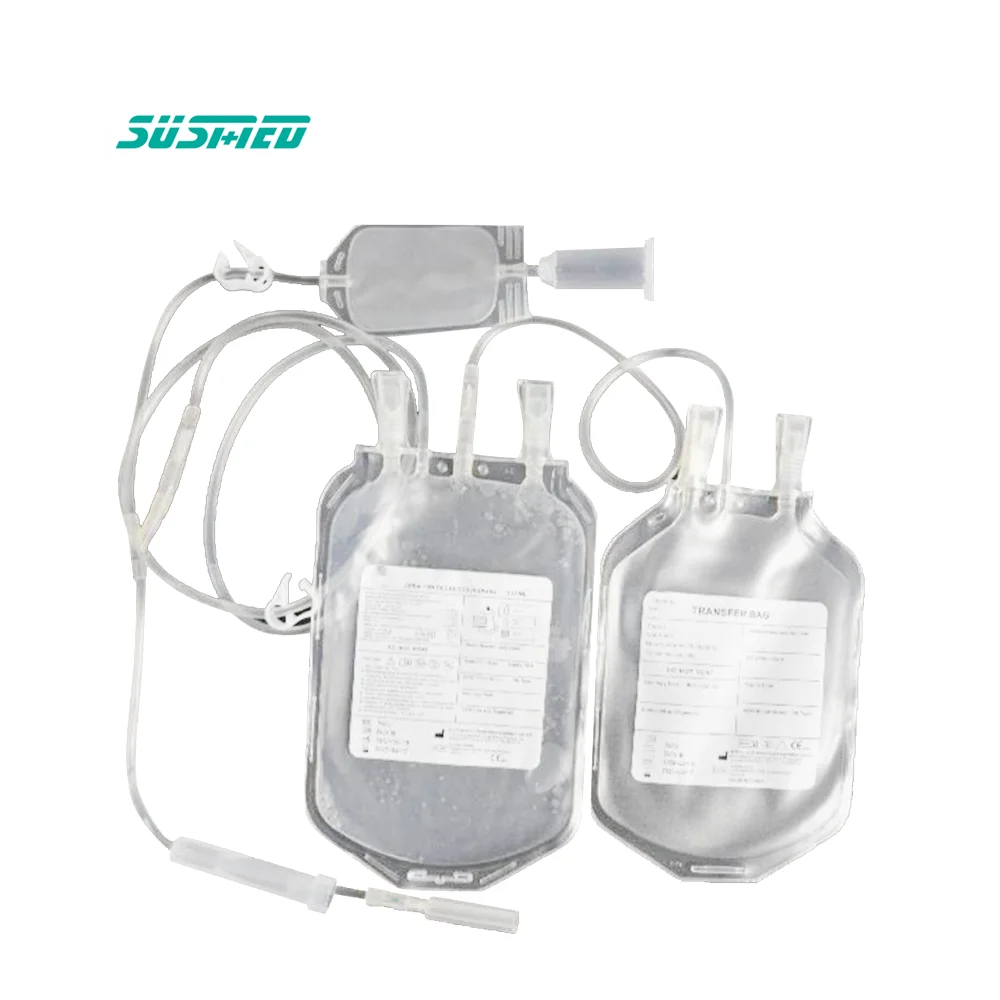 Medical Disposable Singe Double Triple Quadruple Blood Bags 250ml 450ml ...