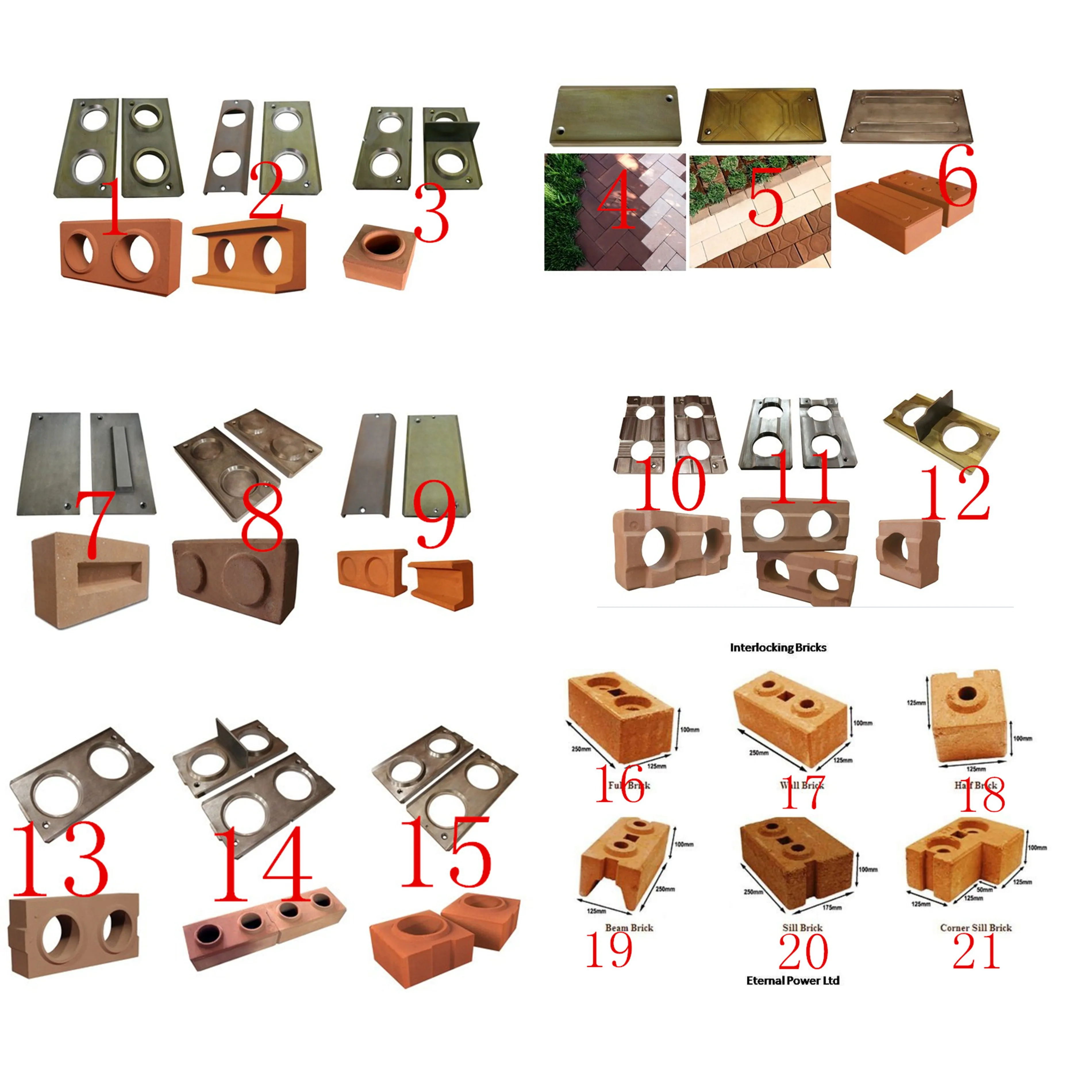 Jh7000 Automatic Soil Interlocking Brick Mold Machine 2-10 Startop ...