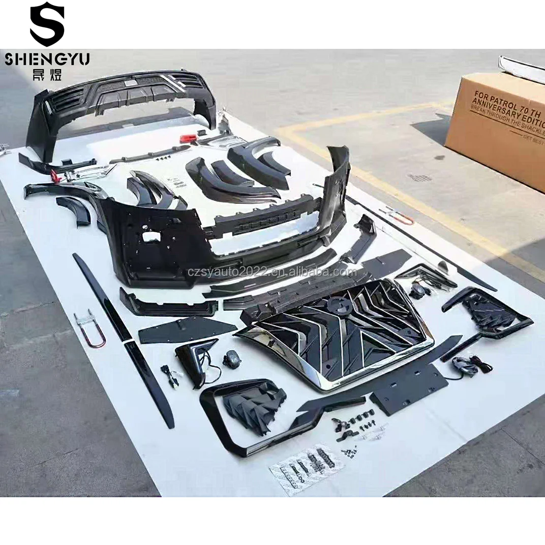 Body Kit For Nissan Patrol Y61/y62 2010-2020 Upgrade To Black Hawk ...