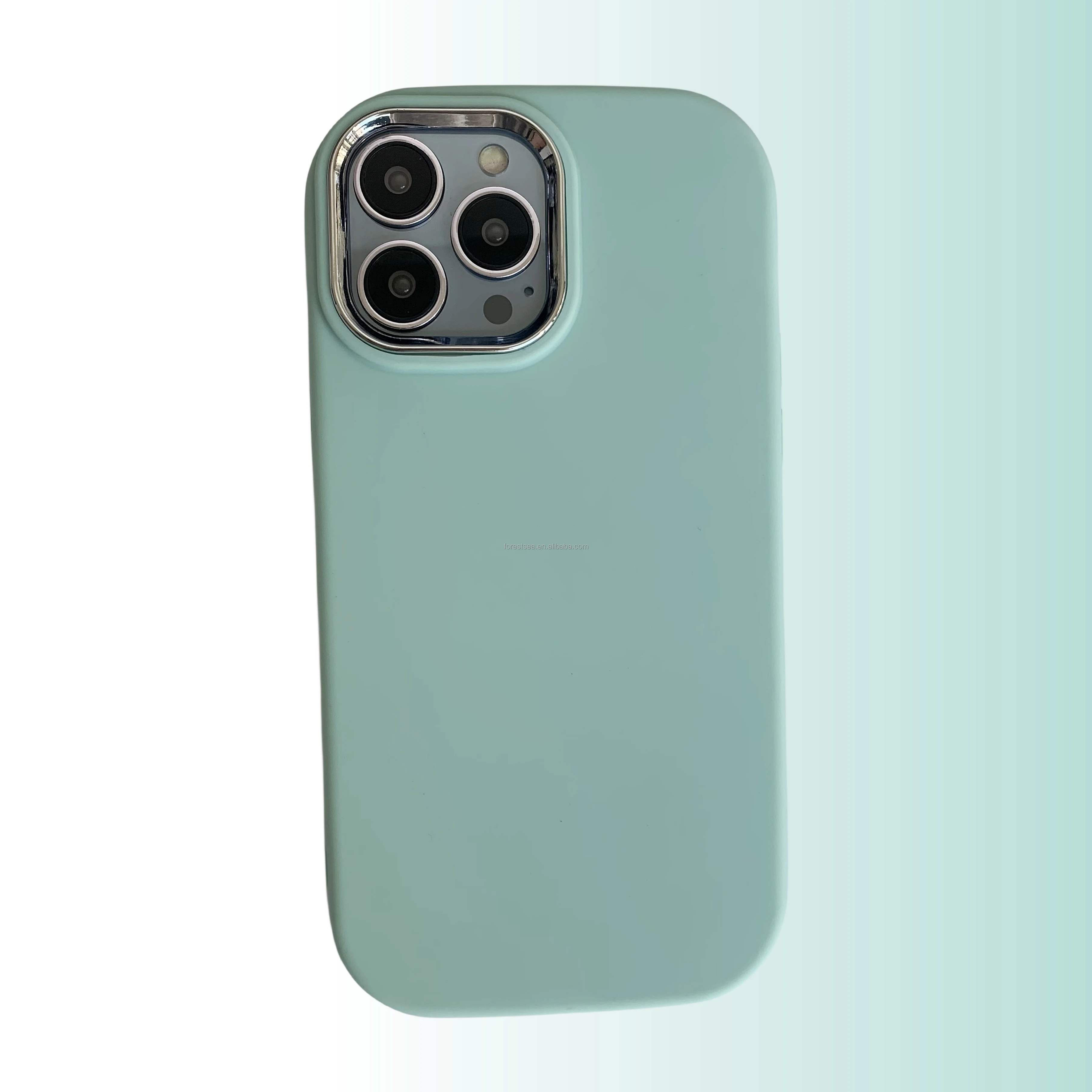 Custom Pure Color Electroplated Camera Frame Phone Case