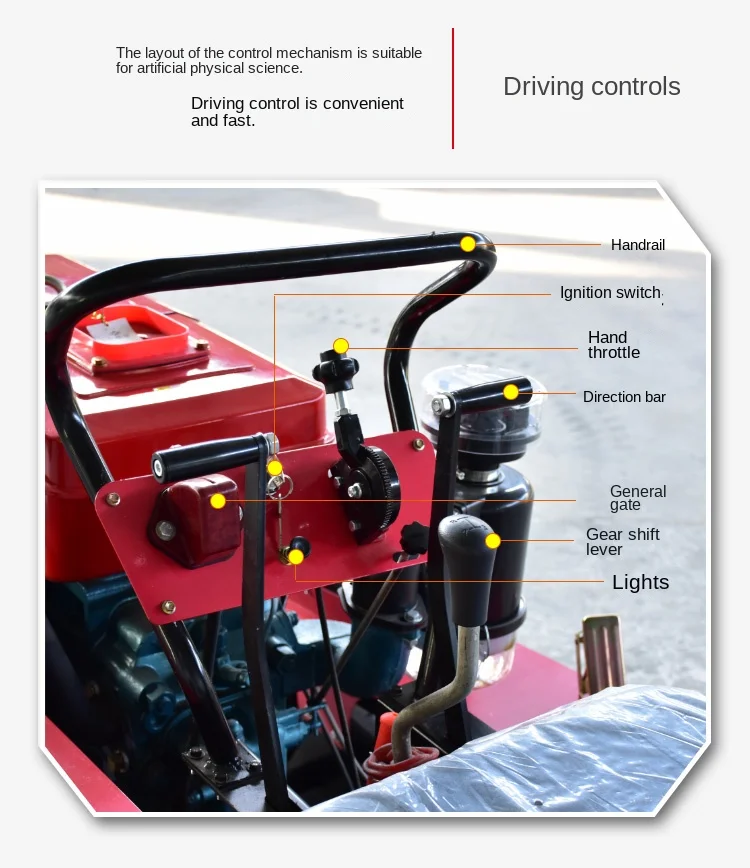 Riding Crawler Rotary Tiller Four-Wheel Multi-Purpose Tiller Greenhouse ...