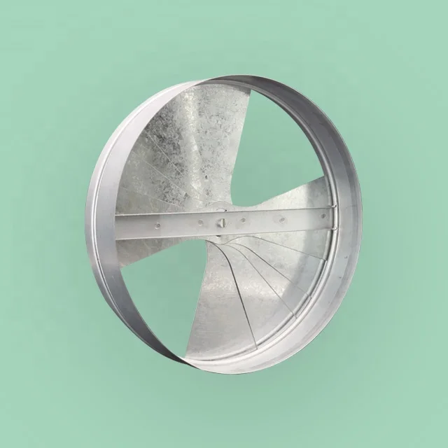 Hvac air Duct Round Ceiling Diffuser Damper Radial Galvanized Metal Fan ...