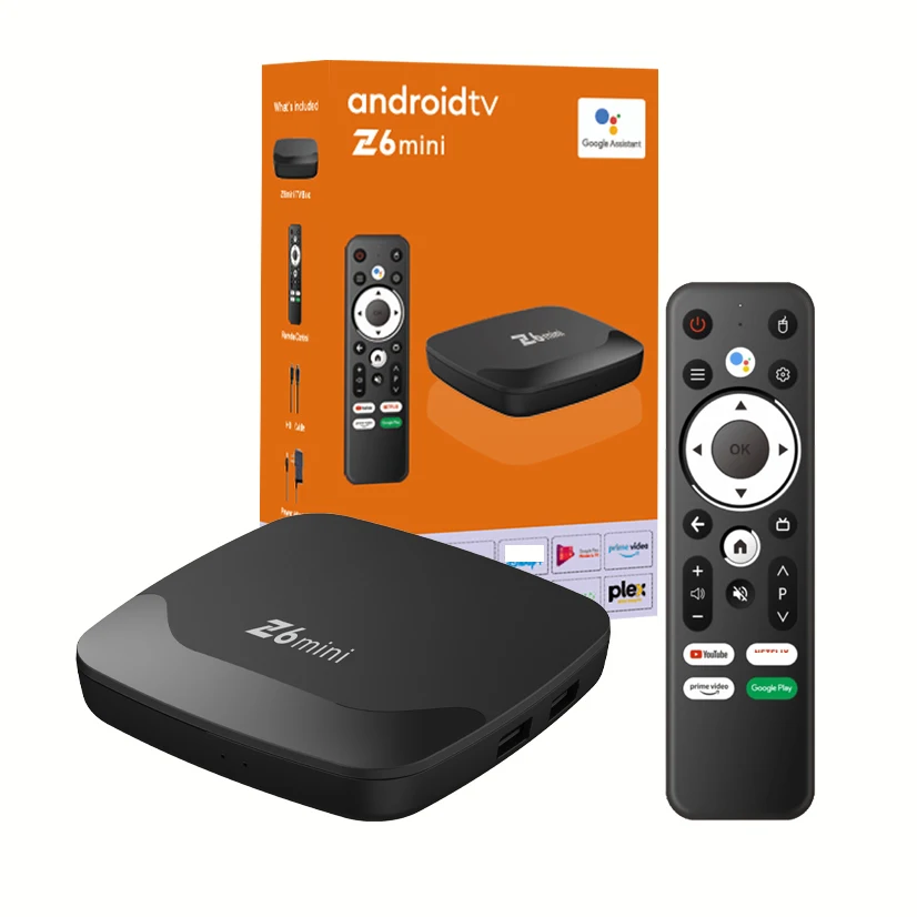 2025 Cheapest Z6 Mini Tv Box Android 13 ATV Smart Tv Box Amlogic Chip ...