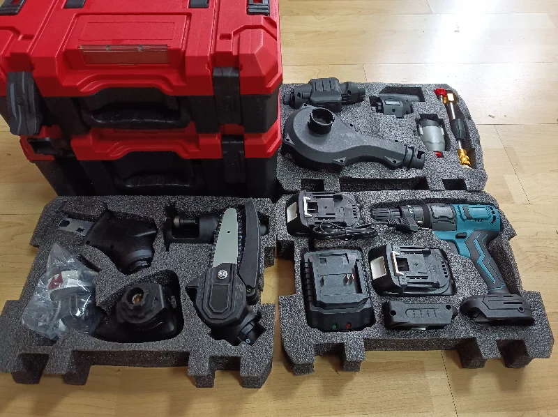 Cordless Drill Kit 20v Max Electric Drill Tool Combo Kit Power Tools ...