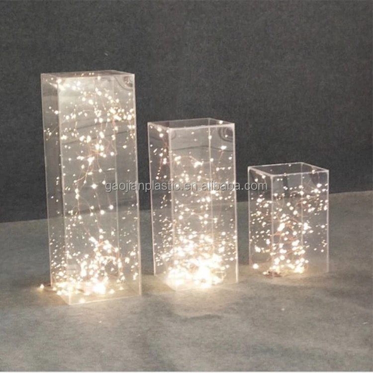 Clear Acrylic Pillar Stands - Perfect for Christmas & Weddings