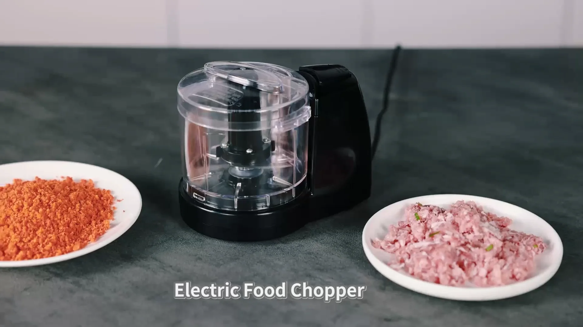 Mini Electric Vegetable Processor Food Garlic Choppers Sauce Blender ...