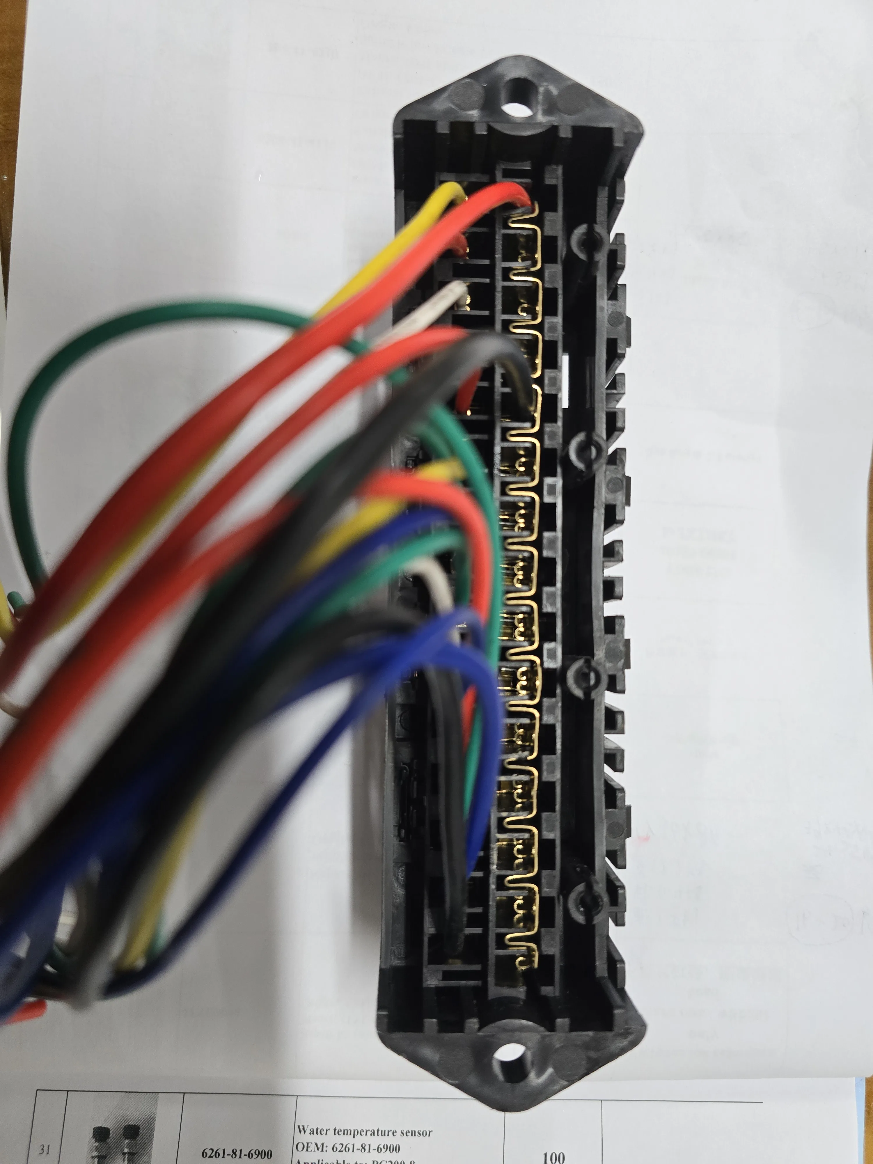 Excavator Parts Komatsu PC200-6 Fuse Box - Reliable Quality