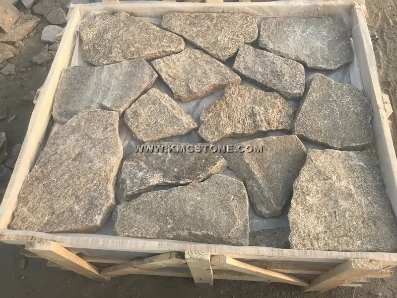 Modern Villa Design Natural Stone Wall Cladding Free Form Misty Grey ...