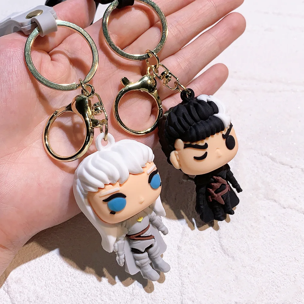 Cartoon Berserk Musou Keychain Guts Animation Action Figure Pvc ...