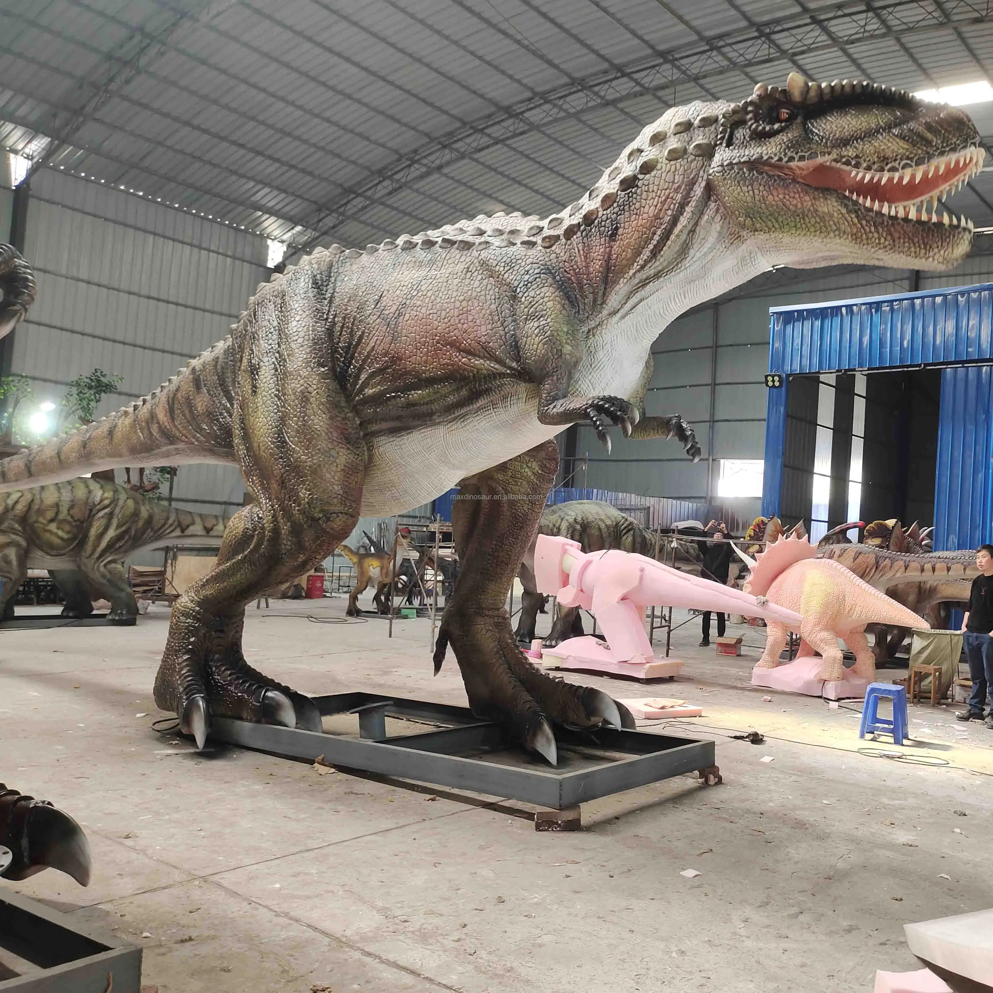 Theme Park Artificial Dinosaurus Animatronics Model Life Size ...