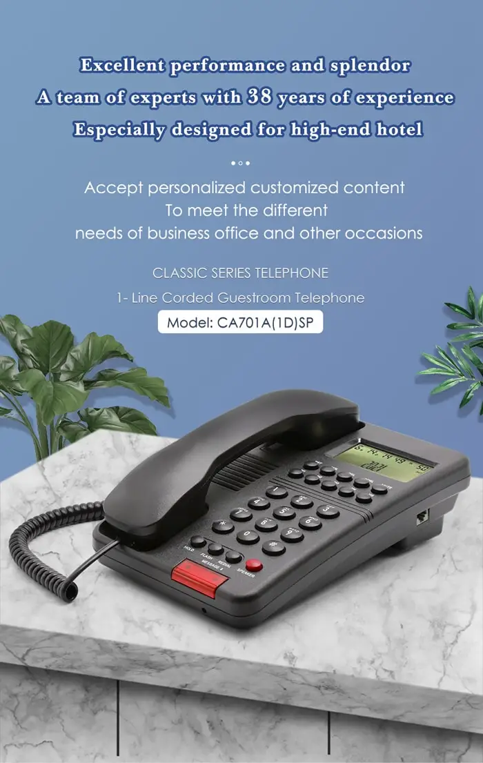 Cotell Classic Series CA701D - Corded Office Telephone with Hands Free ...