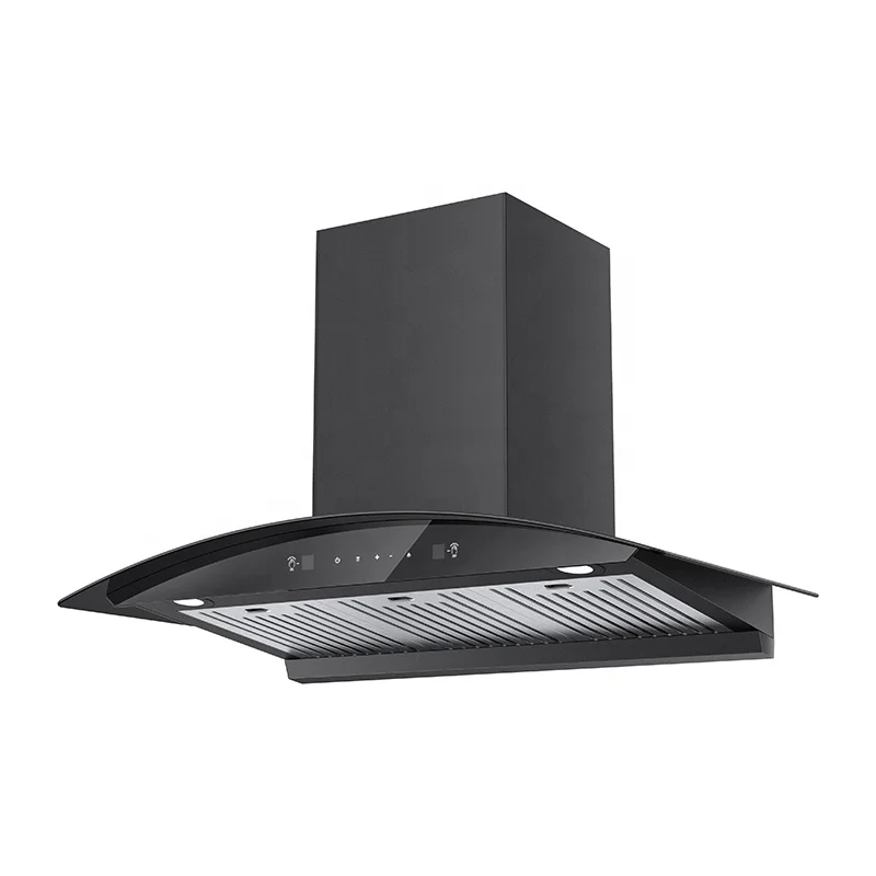 Motion Sensor Touch Control Kitchen Range Hood Motor Smart Wall Mounted ...