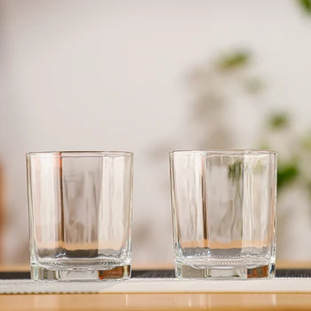 Wholesale 180ml 270ml Octagon Drinking Glasses High Quality Juices Cups ...