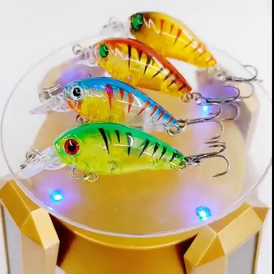 Dn 3g 4.5cm Crank Bait Fishing Lure Artificial Hard Baits Crankbait Wobbler Minnow Fishing Lures ...