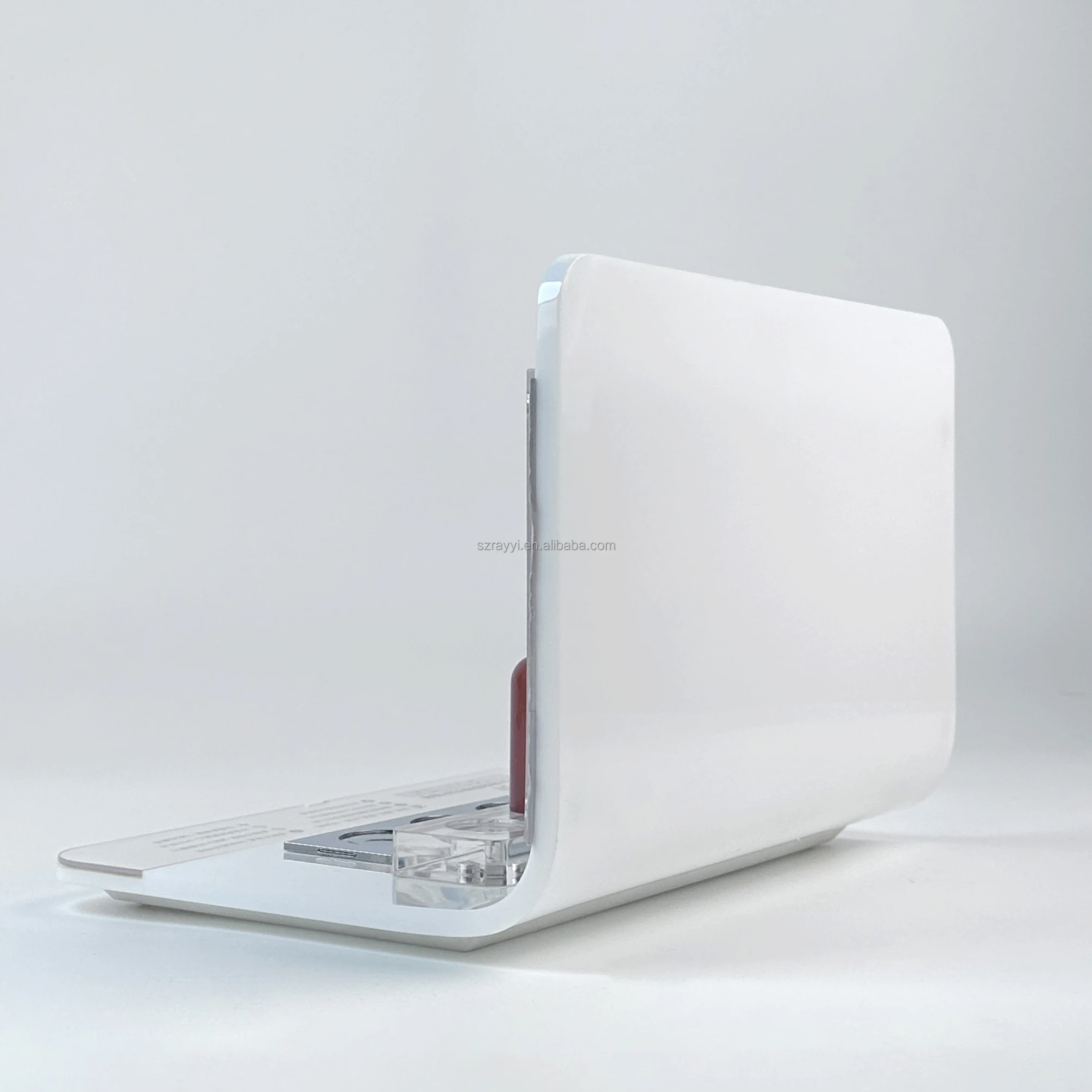 RAY YI Custom High Quality L Shape Counter Desk White Acrylic Man ...