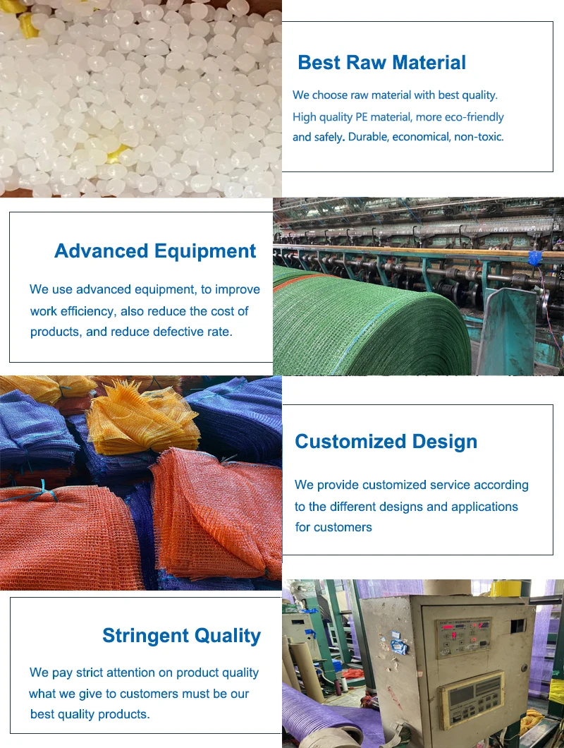 Eco-friendly Visibility And Air Flow Pe Raschel Mesh Bag Roll For ...