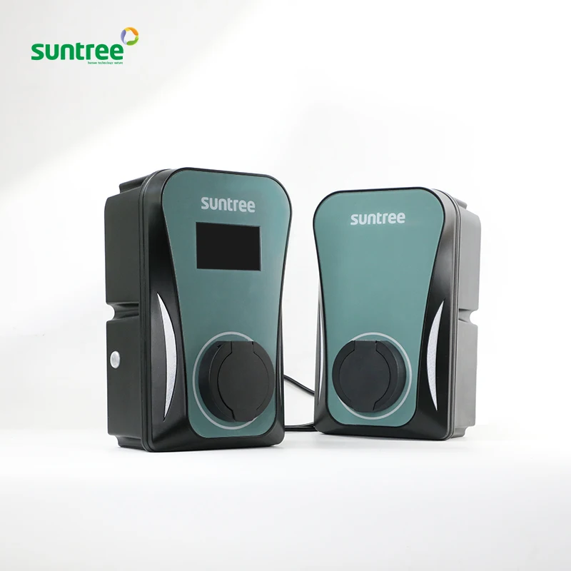 Smart Digital Screen Ev Charger 7-22kw 16-32a Ocpp Application 4g Wall ...