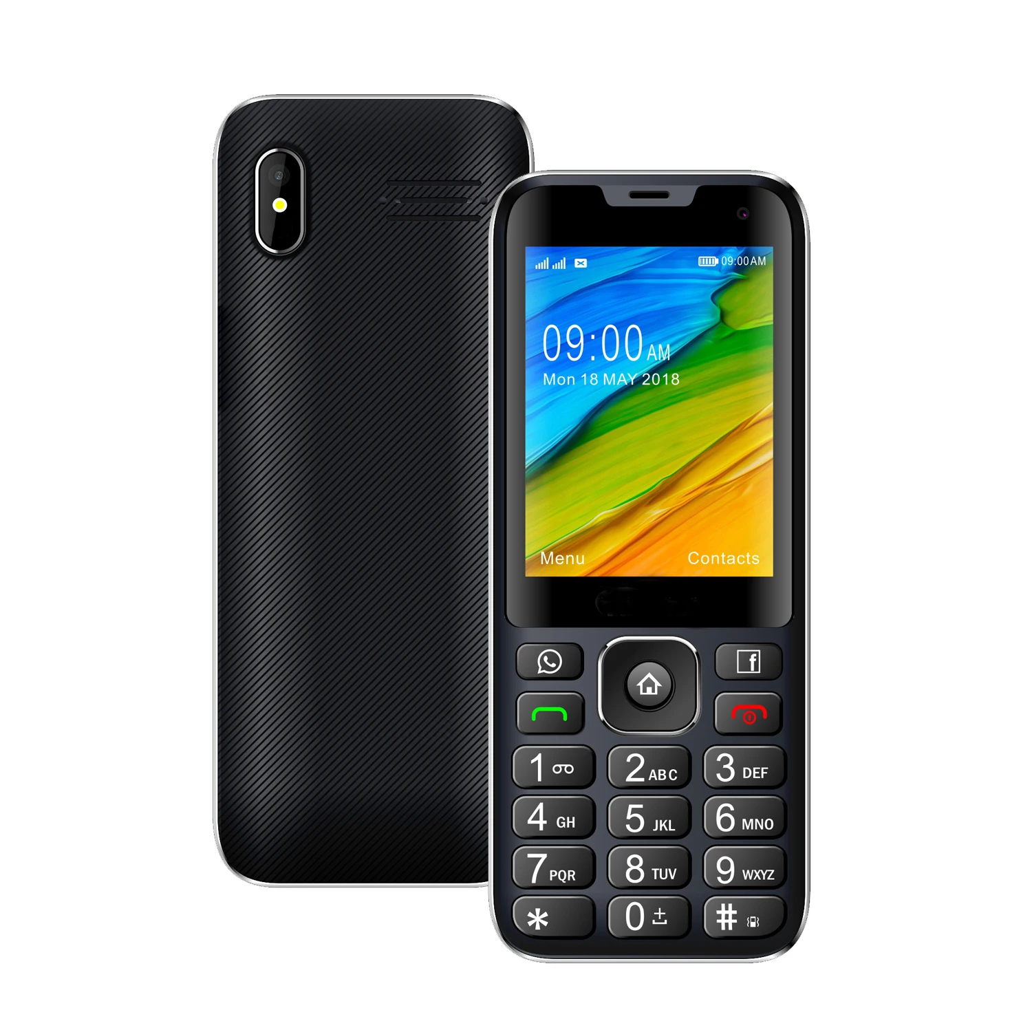 2.8 Inch 4G Simple Feature Bar Mobile Phones with GPS, Facebook