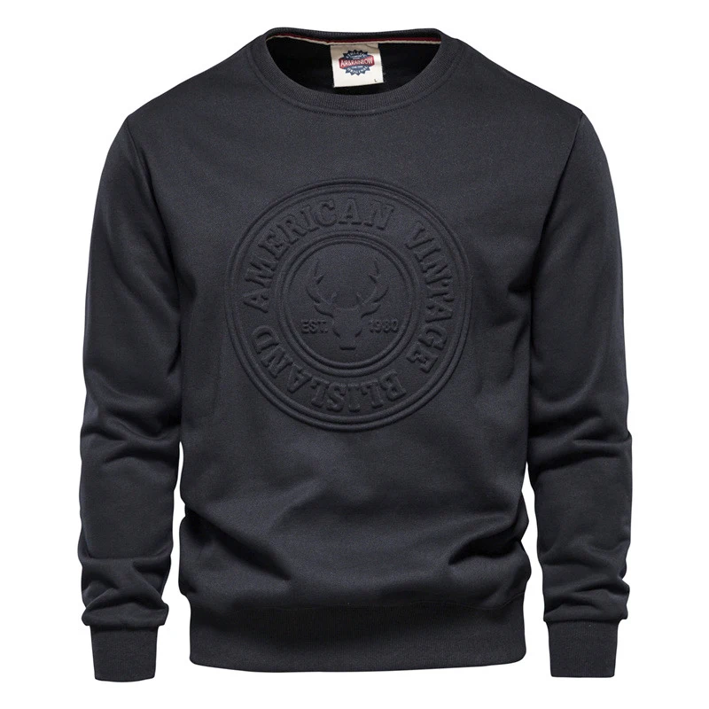 Custom Logo Embossed Sweatshirts - Unisex & Oversized