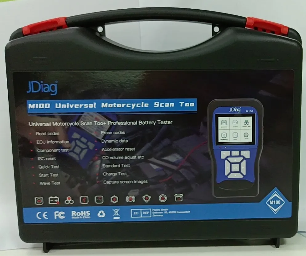 Motorcycle Scanner Tool Motorbike Diagnostic M100 Simple Set Motor ...