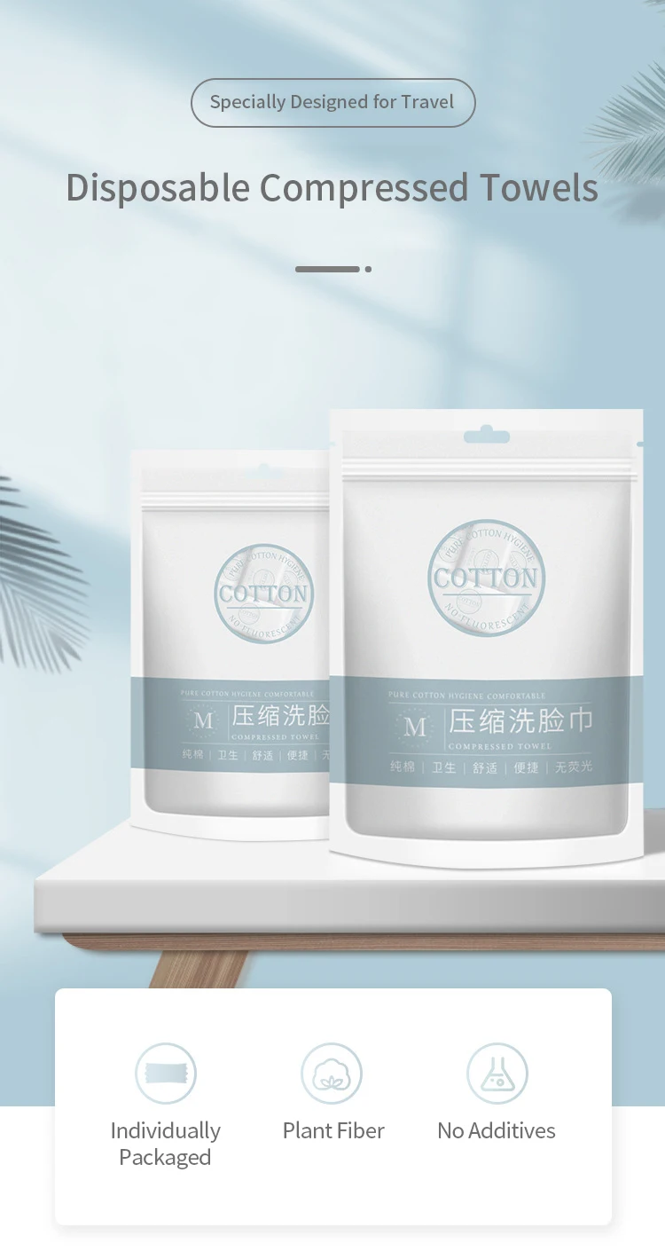 Super Compressed Soft Coin Cotton Towel Portable Compact Travel ...