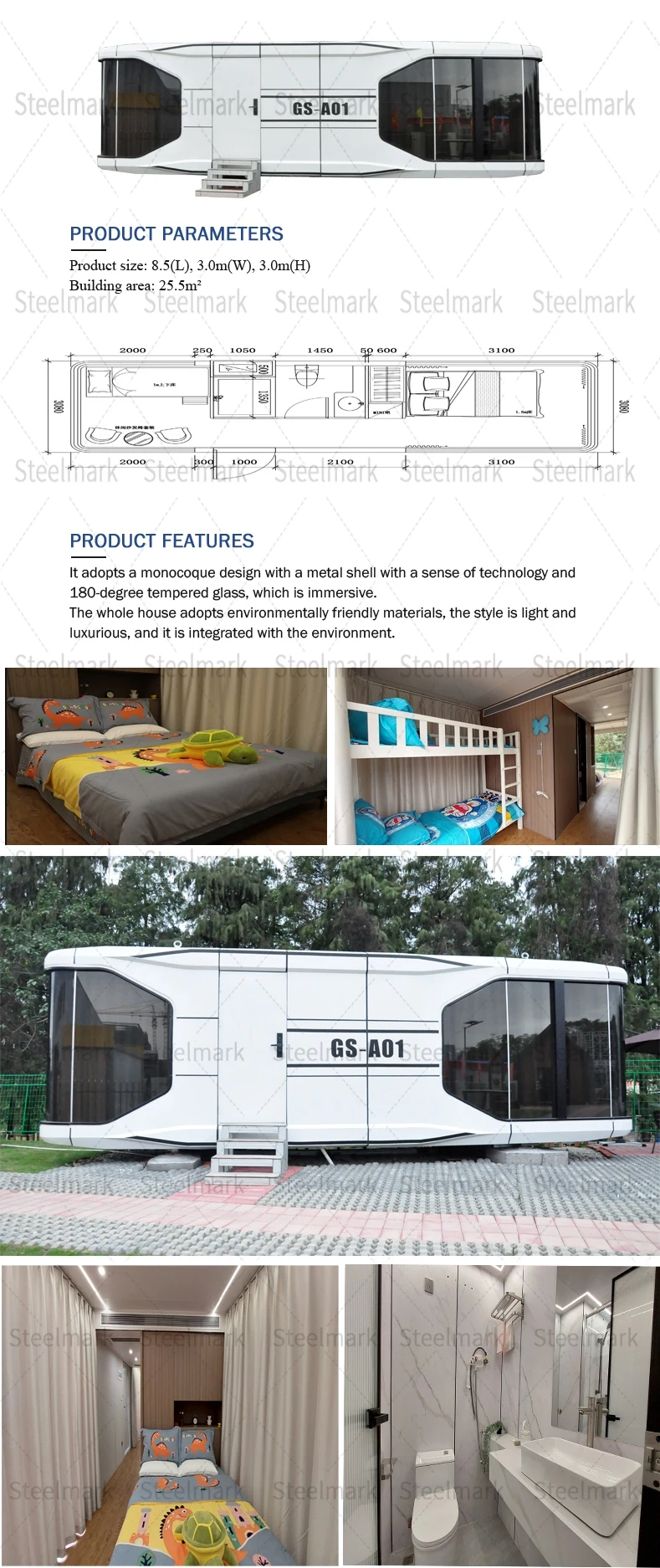 Solar Space Capsule House - Luxury Prefabricated Homes