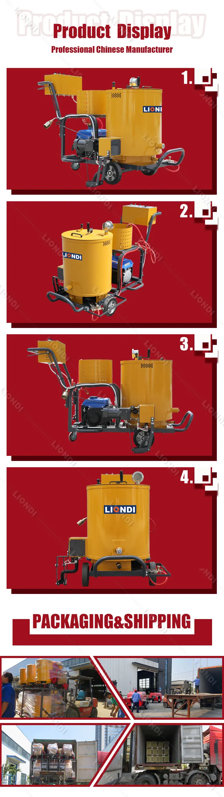Liondi RCS-60 Road Repairing Hot Tar Crack Filler Machine