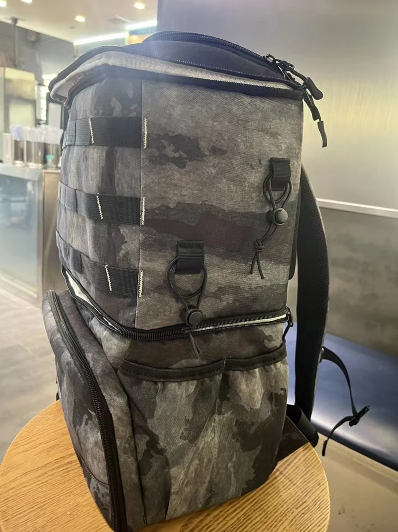 Free sample Fishing Backpack with Rod Holders, 40L Tackle Box Backpack ...