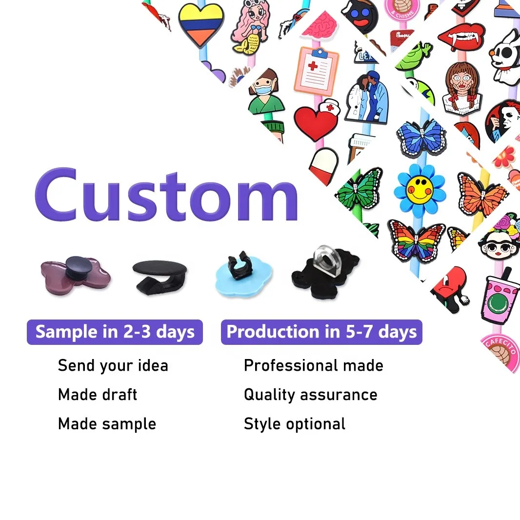 Custom Straw Cover Topper Personal Custom Straw Topper Charms Fashion ...