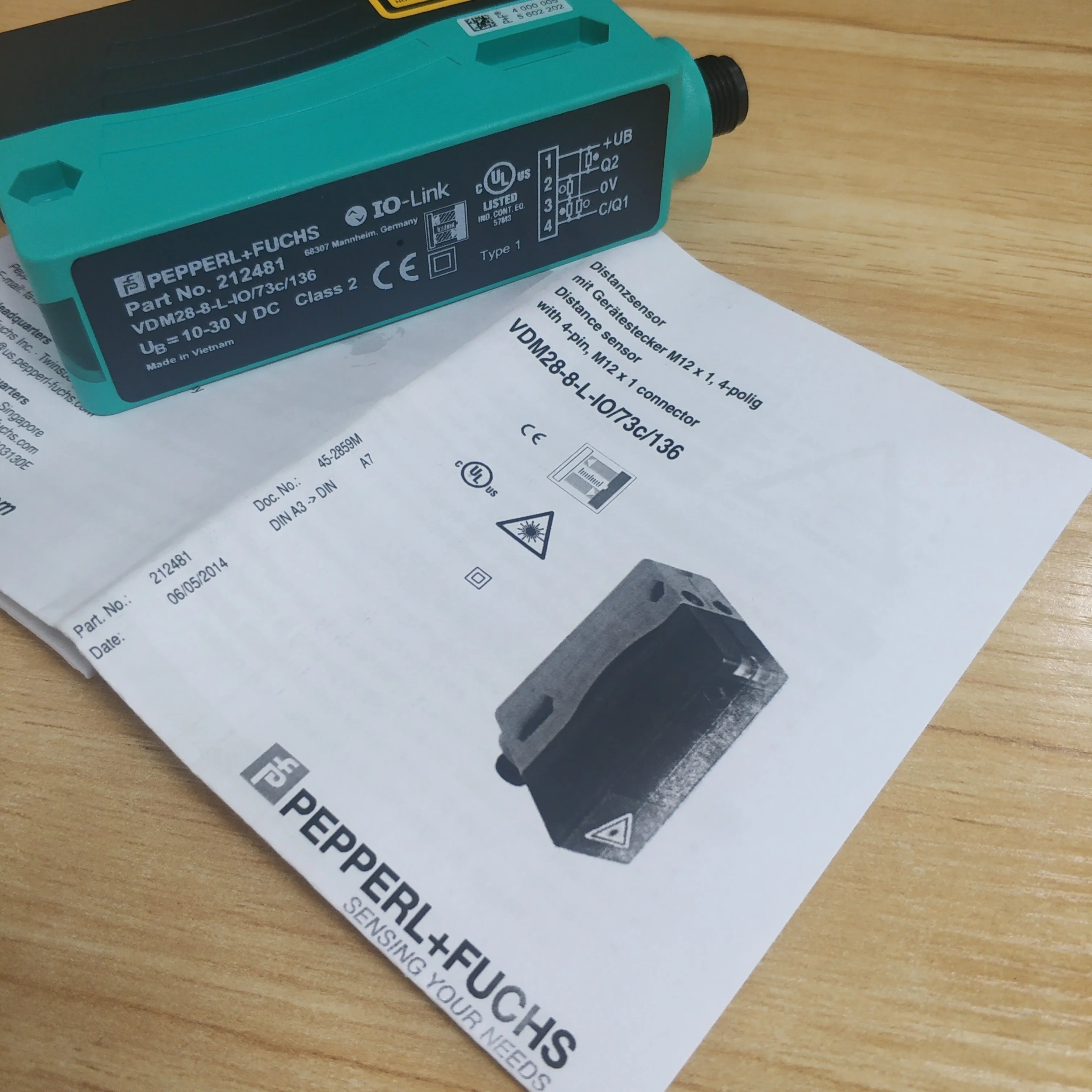 Pepperl+fuchs Laser Distance Sensor Vdm28-8-l-io/73c/136 212481 P+f - Buy Laser Distance Sensor ...