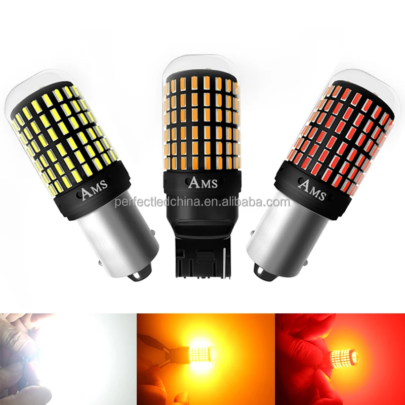 12-30v High Bright Auto Lighting Car Turn Signal Light 144smd 1156 ...