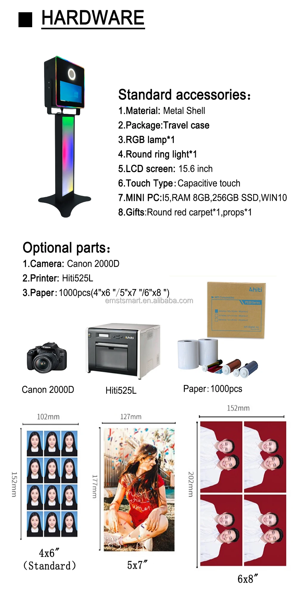 Cheap Touch Screen Photobooth - Portable Selfie Machine