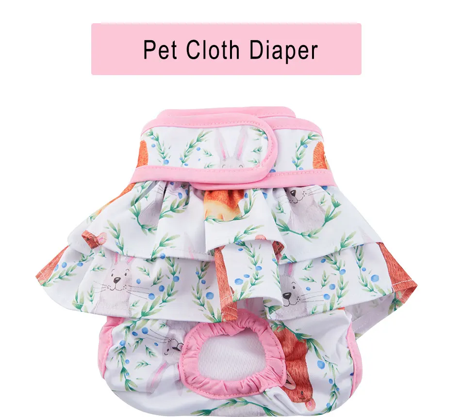 Hanpanda Custom Lace Cute Fashion Reusable Dog Nappies Diapers Female ...