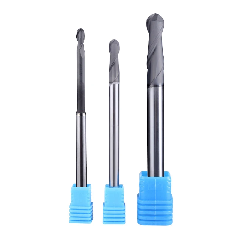 Azzkor Diamond Coated Carbide Hrc70 Graphite Ball End Mills Cnc ...