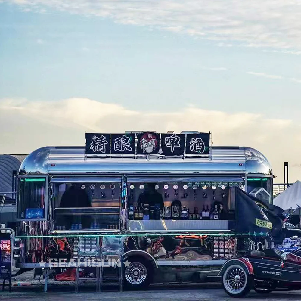 Mobile Bar Beer Ice Cream Food Truck Cart for Sale