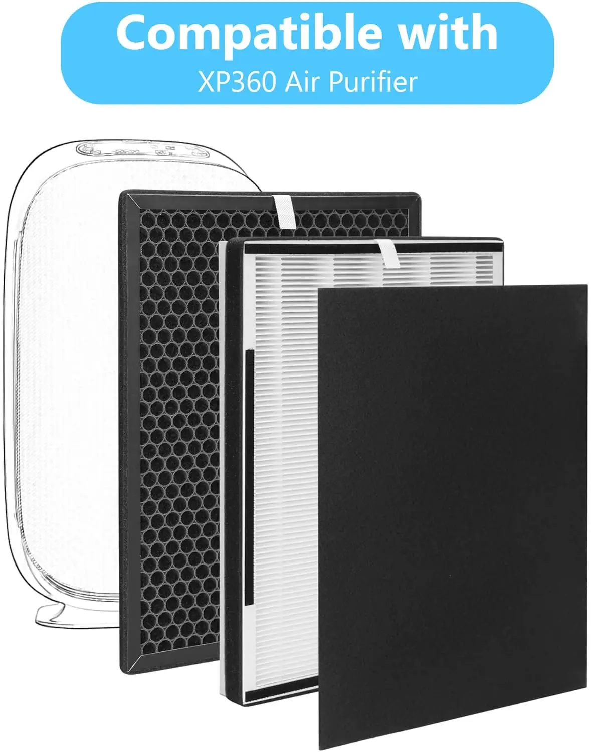 Wholesale New Features Replaceable Set Hepa Air Filter Activated Carbon ...