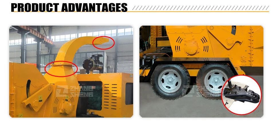 Ce Approved Hydraulic Mobile Agricultural Shredder Machine Wood Profile ...